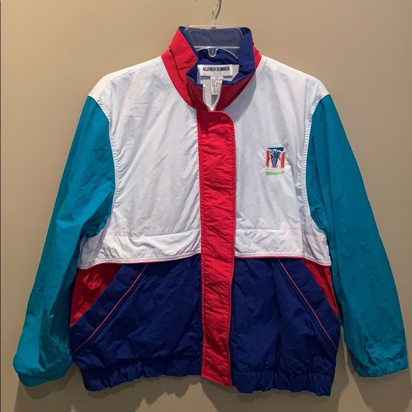 Vintage | Jackets & Coats | Vintage Colorblock Windbreaker Jacket ...